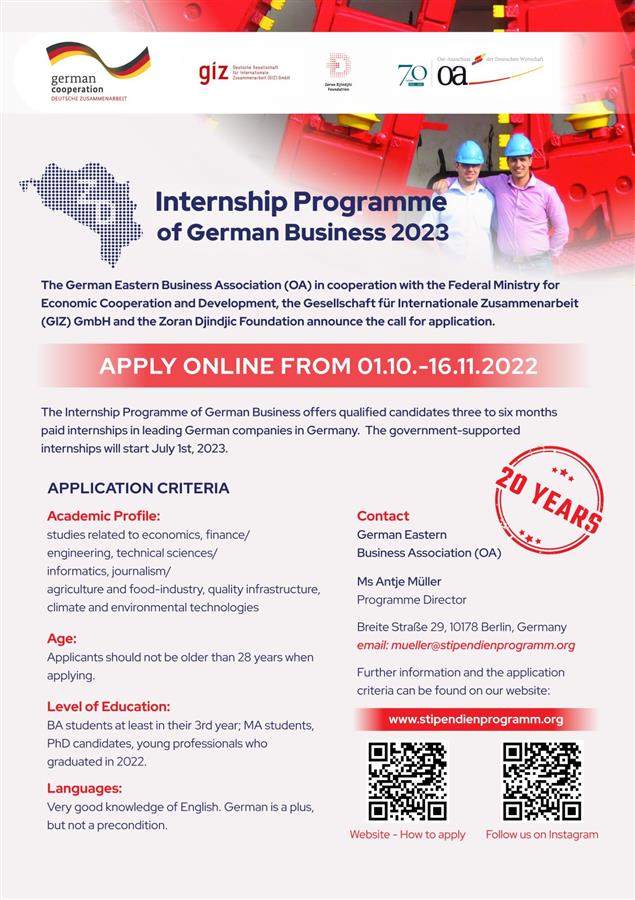 Sveučilište u Splitu - Open applications for the Internship Program of ...