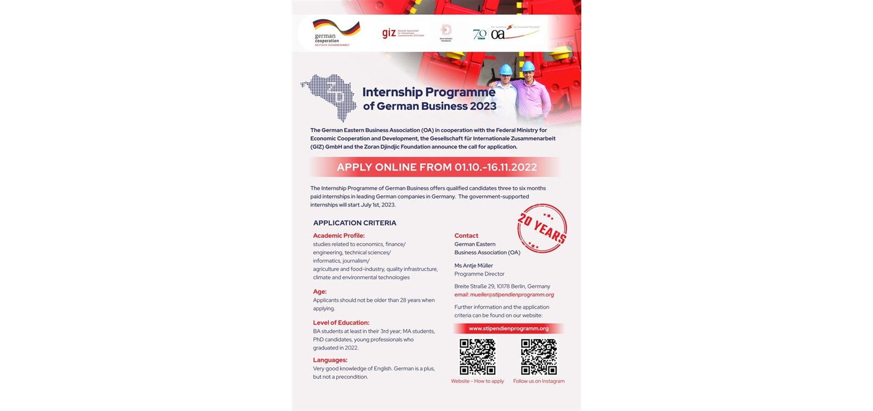 Sveučilište u Splitu - Open applications for the Internship Program of ...