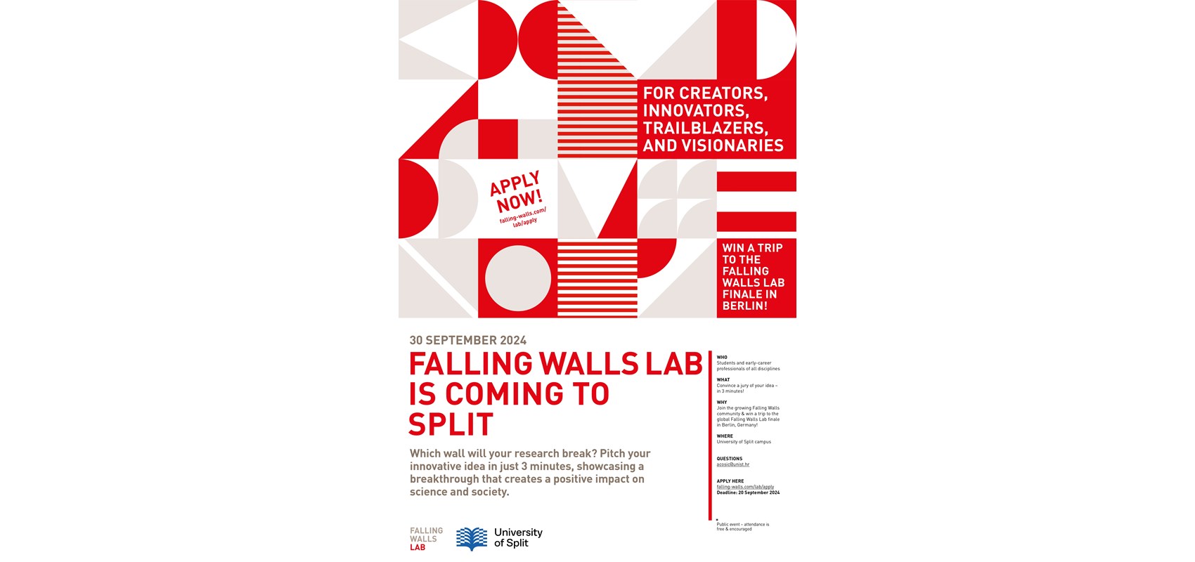 Sveučilište u Splitu - Falling Walls Lab Split: Young Innovators Break ...